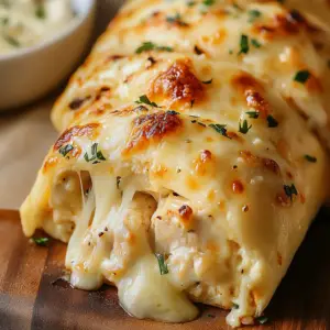 Cheesy Garlic Chicken Rolls
