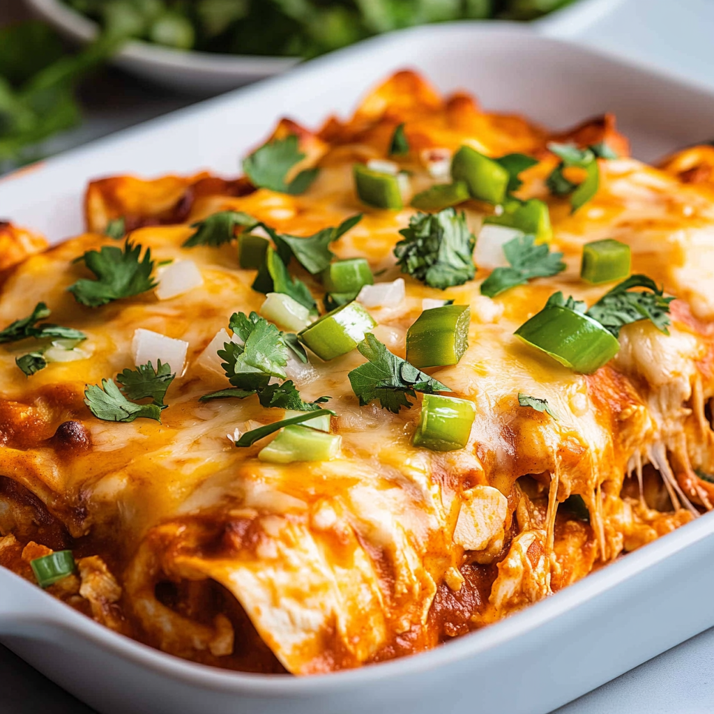 Delicious Chicken Enchilada Casserole