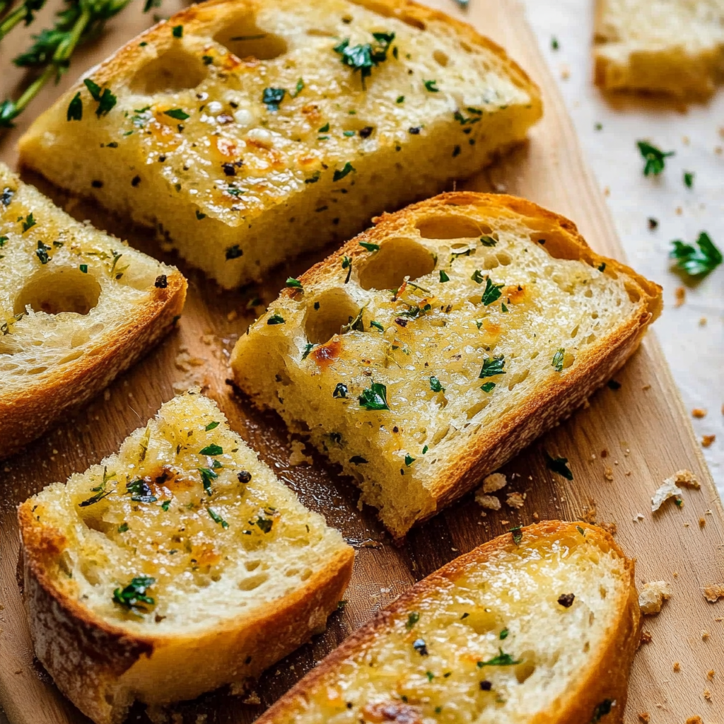 Garlic Bread with Sliced Bread