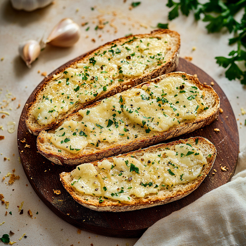 Garlic Bread with Sliced Bread