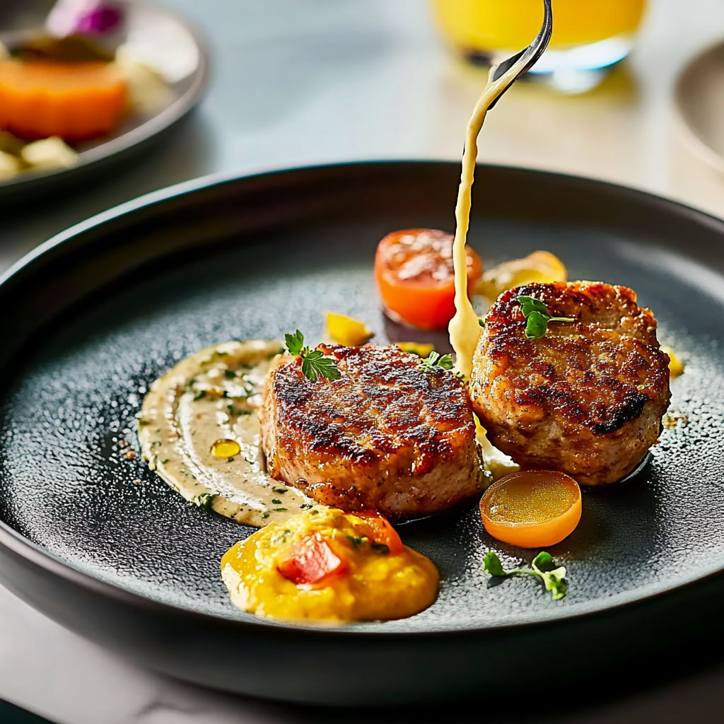 Seared Scallops with Creamy Risotto