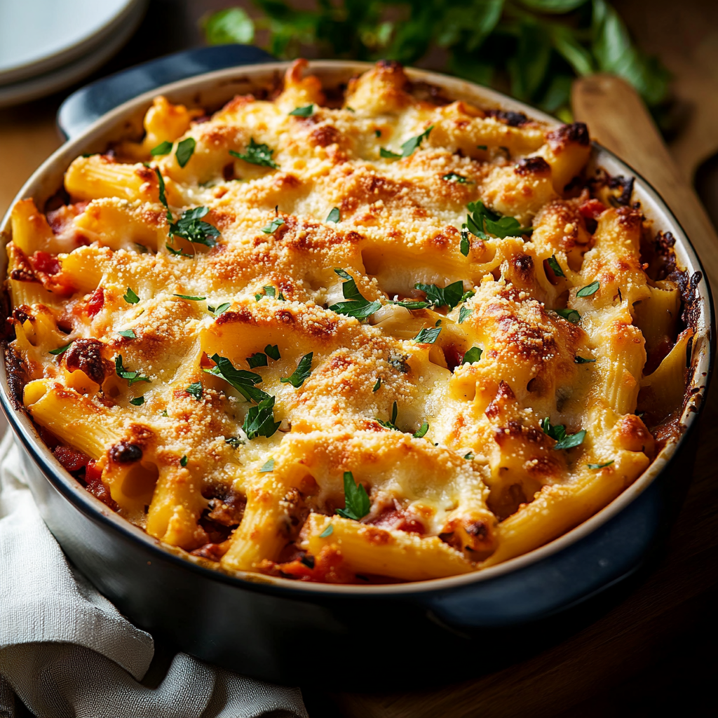 Delicious Cheesy Pasta Bake
