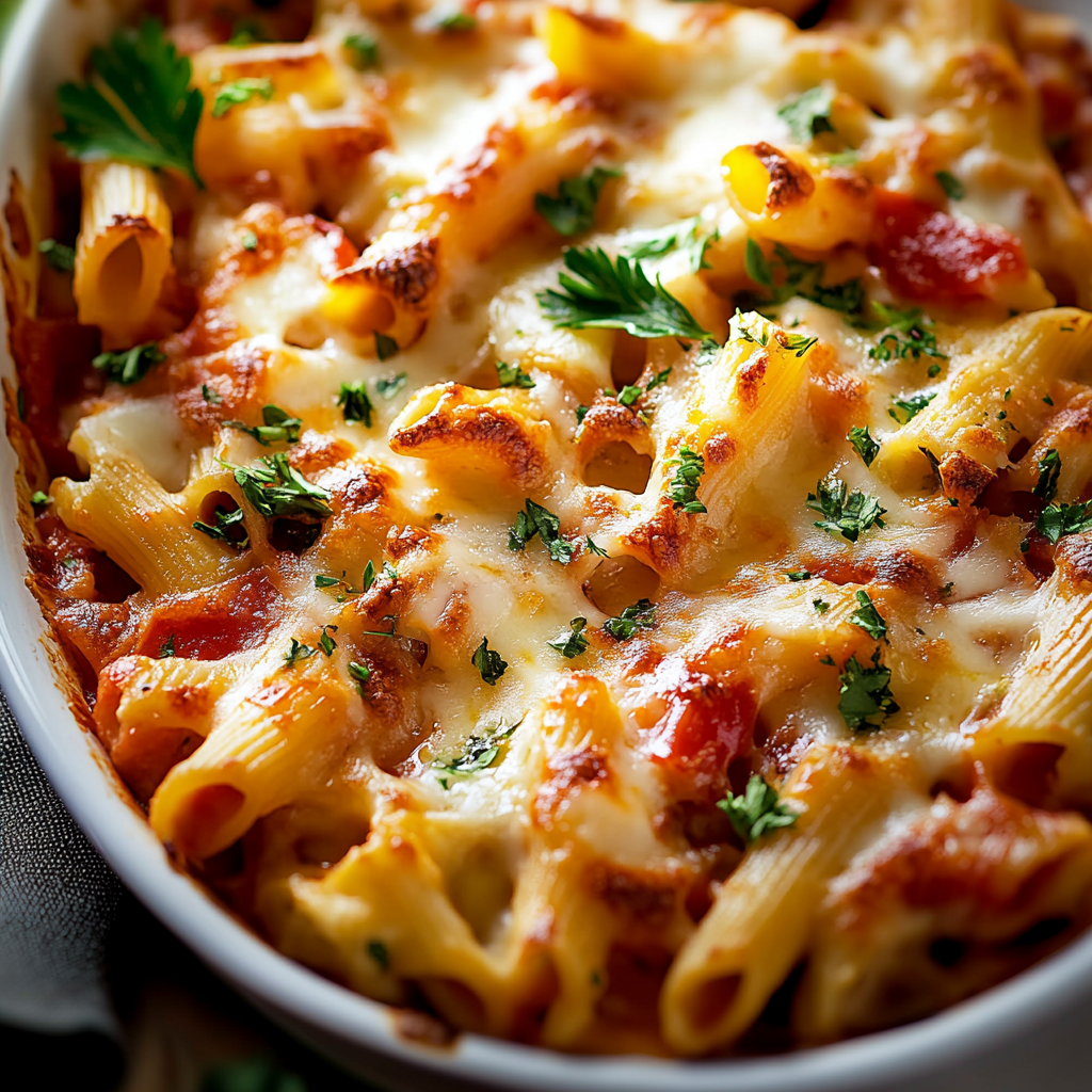 Delicious Cheesy Pasta Bake