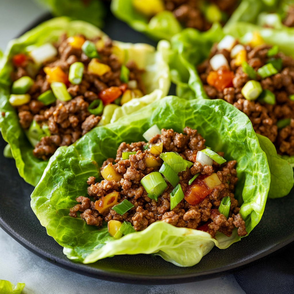 Ground Beef Lettuce Wraps