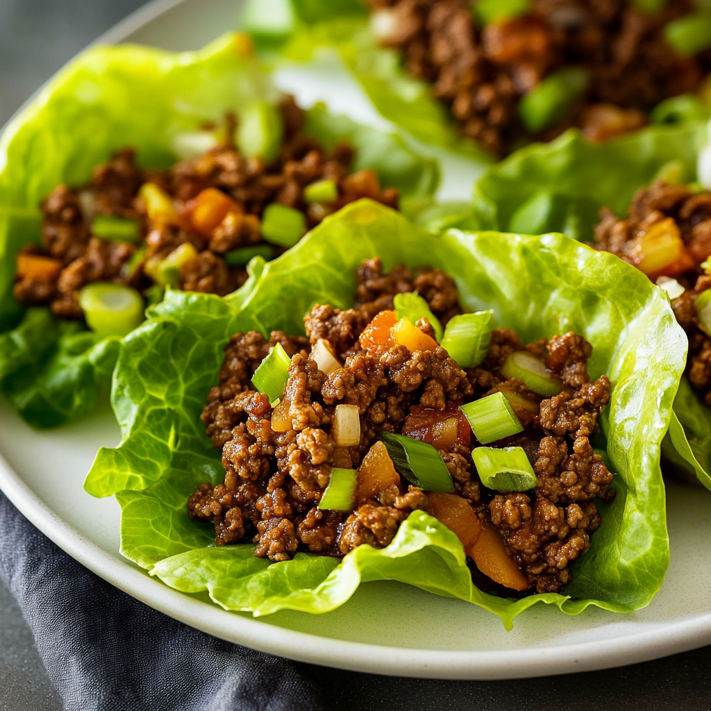 Ground Beef Lettuce Wraps