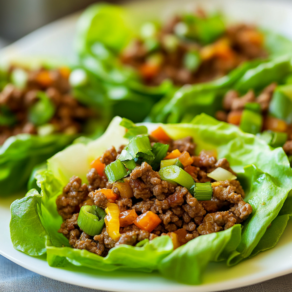 Ground Beef Lettuce Wraps